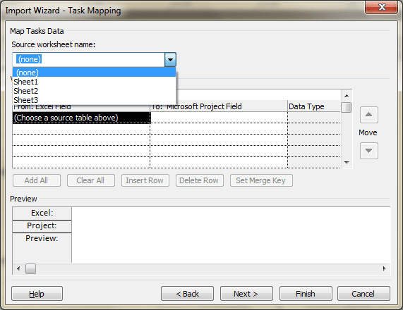 Importing Data From Excel To MS Project MPUG